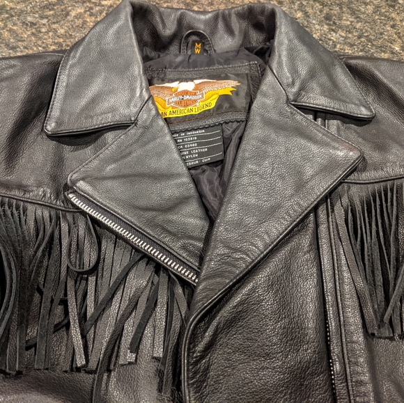 Harley-Davidson | Jackets & Coats | Harley Davidson Leather Fringe ...